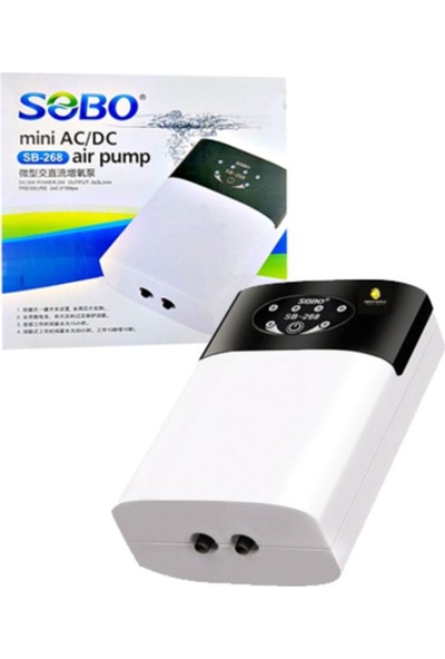 Sobo SB-268 Hava Motoru Şarjlı Dijital 2W 2x3 Lt/min
