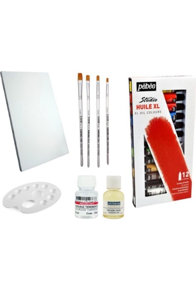 Pebeo Yağlı Boya Seti Tuval Ipek Fırçalı 25 x 35 cm