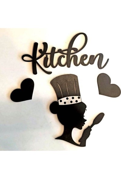 Güneş Lazer Aşçı Kadın Mutfak Dekoru Duvar Süsü Güneş Lazer Aşçı Kadın Mutfak Dekoru Duvar Süsü