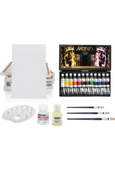 Maries Yağlı Boya Seti Tuval 35 x 50 cm Maries Yağlı Boya Seti Tuval 35 x 50 cm