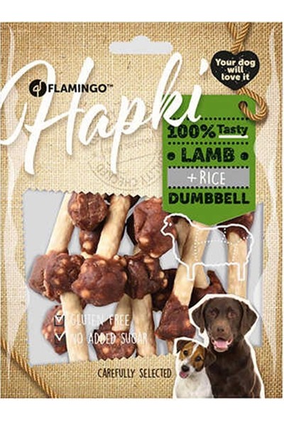 Flamingo Hapki Kuzulu Pirinçli Dumbell Köpek Ödülü 150 gr