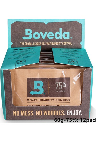 Boveda 75 Profesyonel Puro Nemlendirici 60 Gram-12 Paket