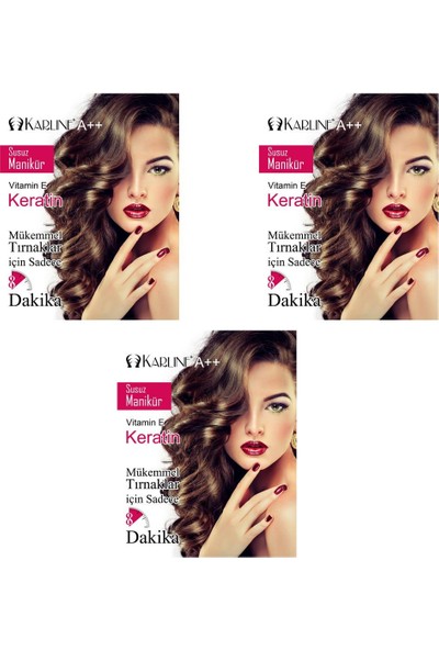 Karline A++ Keratinli Susuz Manikür Eldiveni 3'lü Karline A++ Keratinli Susuz Manikür Eldiveni 3'lü