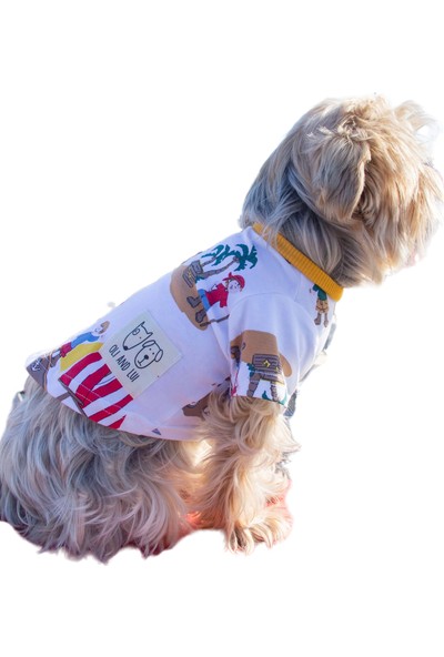 Oli And Lui Light Pirate Köpek Tişörtü