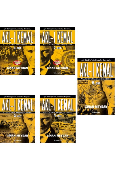 Akl-I Kemal ( Atatürk'ün Akıllı Projeleri ) 5 Cilt Takım - Sinan Meydan Akl-I Kemal ( Atatürk'ün Akıllı Projeleri ) 5 Cilt Takım - Sinan Meydan