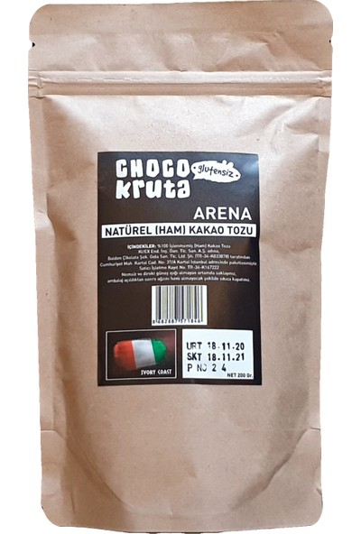 ARENA Natürel Ham Kakao Tozu (F.Sahili) (200 Gr.) ARENA Natürel Ham Kakao Tozu (F.Sahili) (200 Gr.)