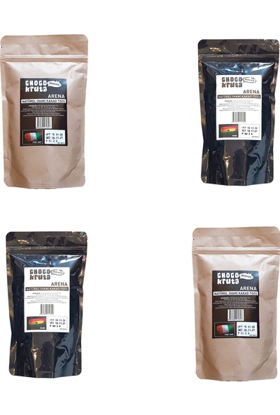 ARENA Natürel Ham Kakao Tozu (2 Ghana + 2 F.Sahili) (4 Adet 200 Gr.) ARENA Natürel Ham Kakao Tozu (2 Ghana + 2 F.Sahili) (4 Adet 200 Gr.)