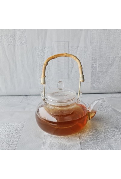 Perotti Esta Bambu Saplı Cam Demlik 800 ml. Bitki Demliği