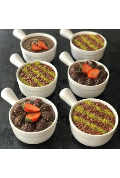 Arow Porselen Kase 6'lı Fırın Kabı Kahvaltılık Tatlı Kasesi