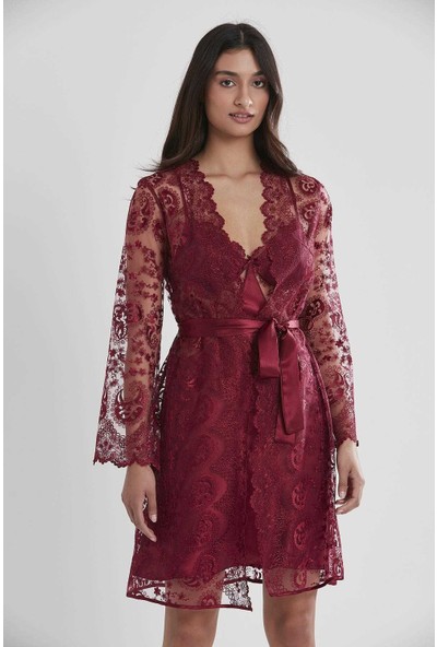 Pierre Cardin 6'lı 6225 Bordo Kısa Gecelik Sabahlık Takımı Pierre Cardin 6'lı 6225 Bordo Kısa Gecelik Sabahlık Takımı