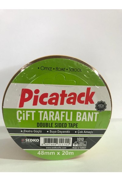 Picador Çift Taraflı Kağıt Bant Force 48 mm x 20 M