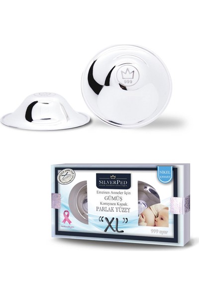 Silverped® XL 999 Ayar Gümüş Göğüs Ucu Koruyucu Kapakları Mavi Renk Kutu Silverped® XL 999 Ayar Gümüş Göğüs Ucu Koruyucu Kapakları Mavi Renk Kutu