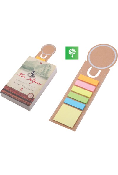Ubongo Geri Dönüşümlü Çok Renkli Post It Li Kitap Ayracı Notluk Kraft