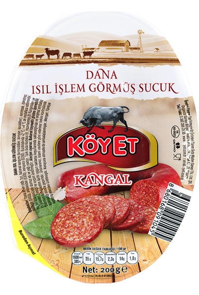 Köyet %100 Dana Eti Tekli Kangal Sucuk 200 gr