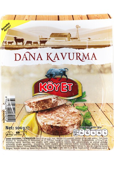 Köyet Dilimli Dana Kavurma 100 gr Köyet Dilimli Dana Kavurma 100 gr