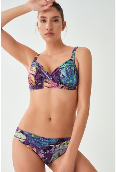 Dagi Mavi-Mor Kaplı Bikini Takımı Dagi Mavi-Mor Kaplı Bikini Takımı