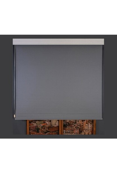 Güneş Perde Koyu Gri Blackout Stor Perde