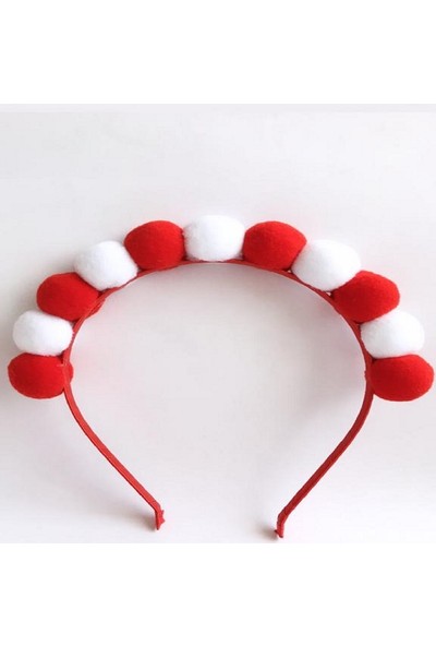 Bukalemun Company 23 Nisan Özel Koleksiyonu Ponponlu Kız Çocuk Okul ve Tören Tacı