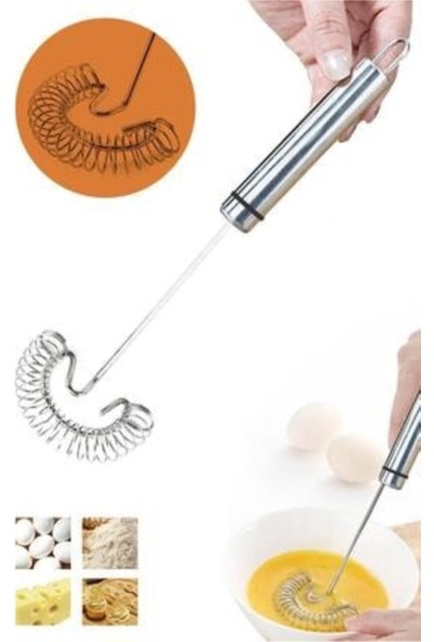 Duraktech Paslanmaz Çelik Yaylı Çırpıcı