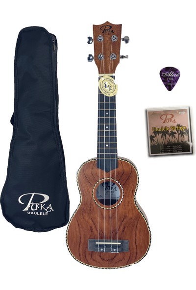 Puka Bubinga Ağacı Sedefli Concert Ukulele (Kılıf - Tel - Pena Hediyeli) Puka Bubinga Ağacı Sedefli Concert Ukulele (Kılıf - Tel - Pena Hediyeli)