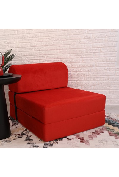 Homedius Magic Tek Kişilik Katlanır Yataklı Koltuk - Kırmızı Homedius Magic Tek Kişilik Katlanır Yataklı Koltuk - Kırmızı