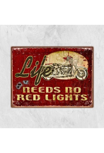 Hobi Tuning Dekortatif Retro Metal Plaka 30X20 cm