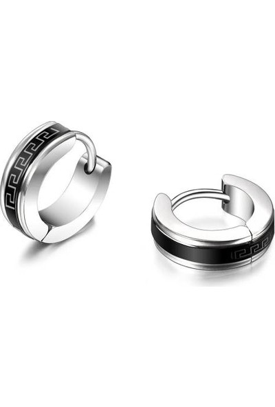 Viviana Shopping Çelik Yuvarlak Saplama Küpe