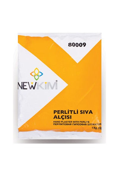 Newkim Perlitli Sıva Alçı Beyaz 1kg Newkim Perlitli Sıva Alçı Beyaz 1kg