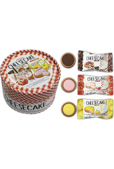 Tayaş Çilek, Limon, Kakaolu ve Cheesecake Aromalı Krema Dolgulu Bisküvili Sütlü Kokolin 250 gr