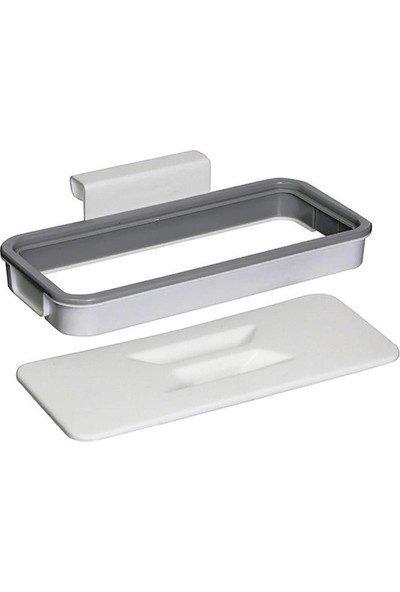 Modauyum Kapaklı Çöp Poşeti Tutucu Askılı Çöp Torbası Aparatı