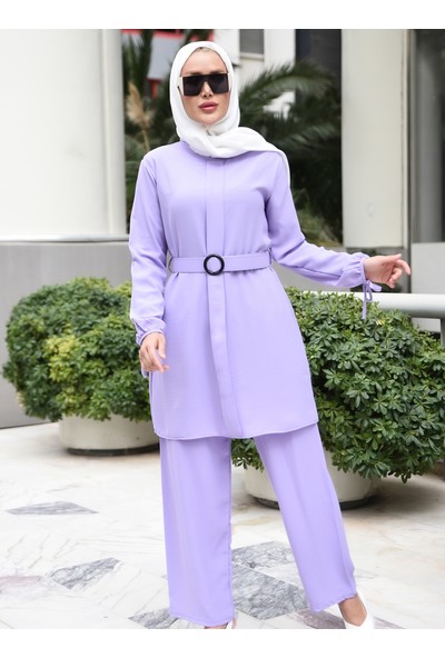 Tunik&pantolon Ikili Takım - Lila - Por La Cara