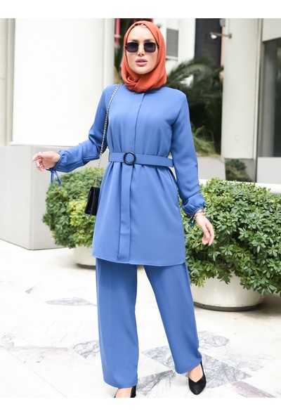 Tunik&pantolon Ikili Takım - Indigo - Por La Cara