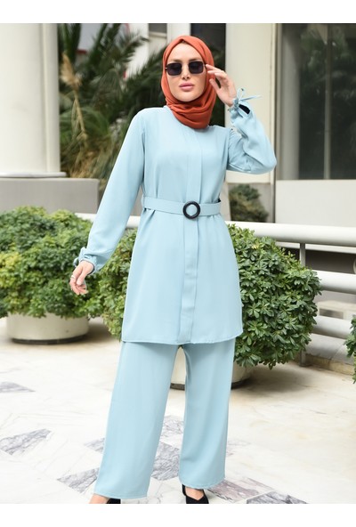 Tunik&pantolon Ikili Takım - Turkuaz - Por La Cara