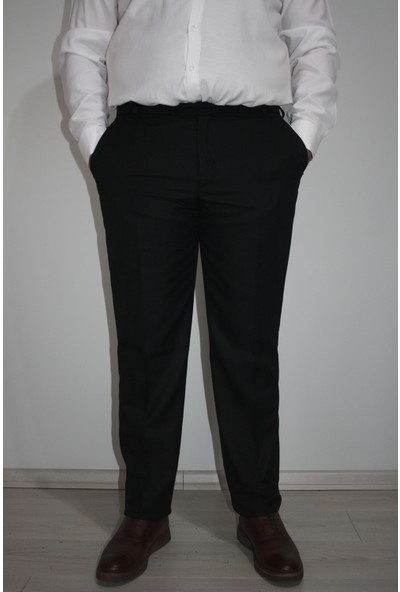 Jack Paul Erkek Siyah Geniş Kesim Kumaş Pantolon