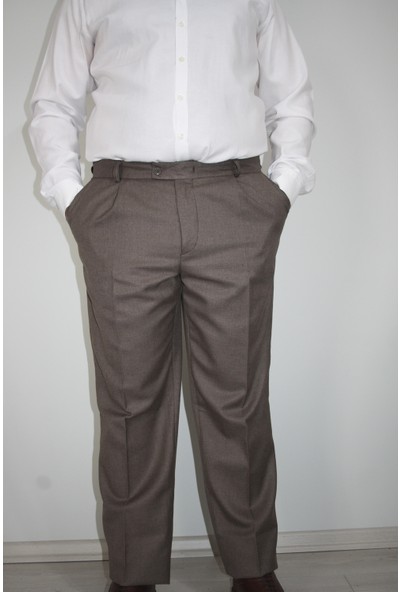 Jack Paul Erkek Açık Kahverengi Geniş Kesim Tek Pileli Kumaş Pantolon Jack Paul Erkek Açık Kahverengi Geniş Kesim Tek Pileli Kumaş Pantolon