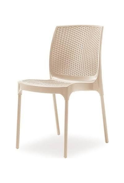Novussi 4 Adet Novussi Sunny Rattan Kolsuz Sandalye Kapiçino Novussi 4 Adet Novussi Sunny Rattan Kolsuz Sandalye Kapiçino