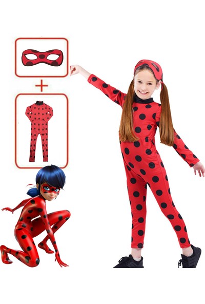 Online Çarşım Uğur Böceği Kostümü Mucize Uğur Böceği Lady Bug Kırmızı Benekli Maskeli Kostüm Online Çarşım Uğur Böceği Kostümü Mucize Uğur Böceği Lady Bug Kırmızı Benekli Maskeli Kostüm