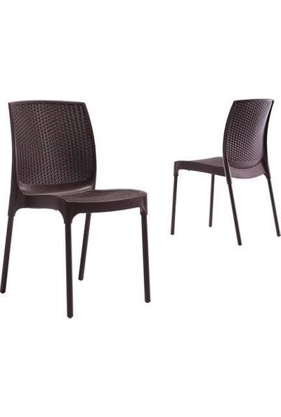 Novussi Sunny Rattan Kolsuz Sandalye Kahve Novussi Sunny Rattan Kolsuz Sandalye Kahve
