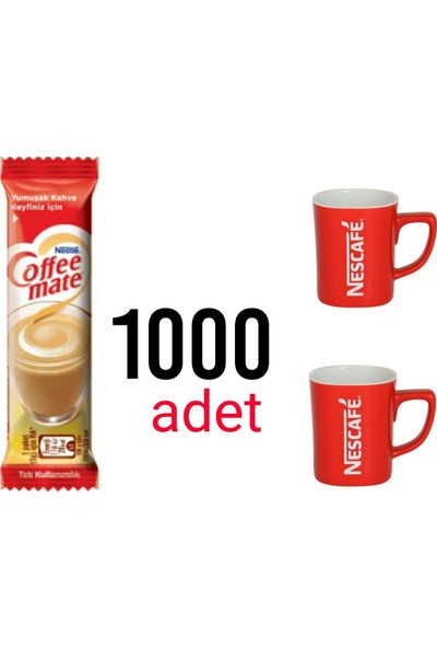 Nestle Coffee Mate 5 gr x 1000 Adet + 2'li Nescafe Kupa Nestle Coffee Mate 5 gr x 1000 Adet + 2'li Nescafe Kupa