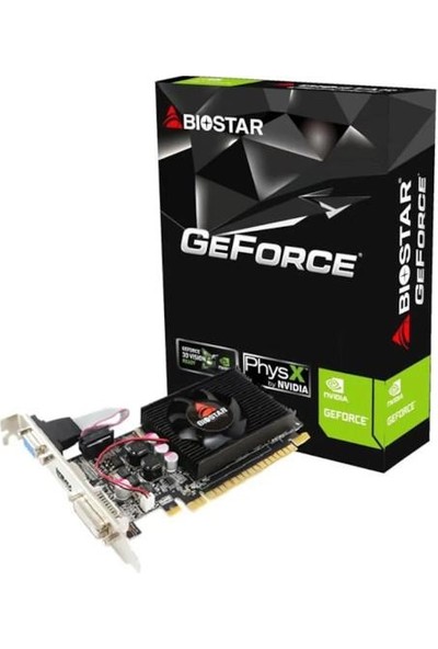 Biostar GeForce 210 1GB 64Bit DDR3 PCI-Express 2.0 Ekran Kartı GT210-1GB D3 Biostar GeForce 210 1GB 64Bit DDR3 PCI-Express 2.0 Ekran Kartı GT210-1GB D3