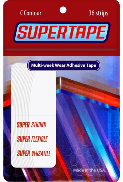 True Tape Protez Saç Bandı Super Tape ''C'' - 3/4'' x 3'' (2 x 7,5 Cm) 36 Adet