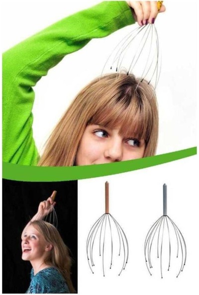 Cosmonis Kafa Masaj Aleti Bokoma Baş Boyun Kafa Masaj Saç Kaşıma Teli