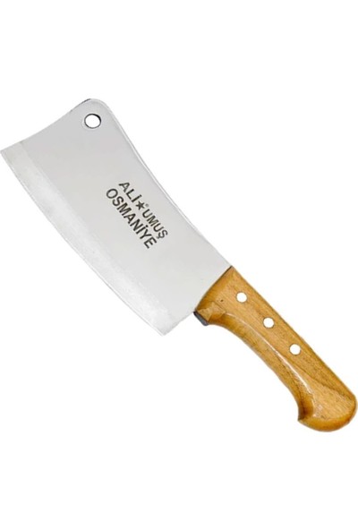 Ali Umuş Ali Umus Paslanmaz Çelik Satır Kurban Et Kemik Kesme Satırı 32.5 cm Ali Umuş Ali Umus Paslanmaz Çelik Satır Kurban Et Kemik Kesme Satırı 32.5 cm