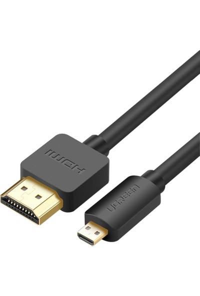 Ugreen Micro HDMI To HDMI Görüntü Aktarım Kablosu 3 Metre Ugreen Micro HDMI To HDMI Görüntü Aktarım Kablosu 3 Metre