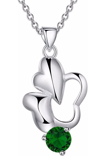 Lila Hediyelik Eşya Hediyelik Gümüş Kaplama Kolye 0082