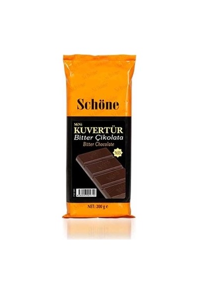 Schöne Mini Bitter Kuvertür Çikolata 2'li Paket 400 gr