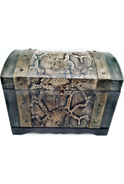 Creart Home Crearthome Yılan Derisi Ahşap Dekoratif Sandık 34X27 cm Kermanhome1 Creart Home Crearthome Yılan Derisi Ahşap Dekoratif Sandık 34X27 cm Kermanhome1