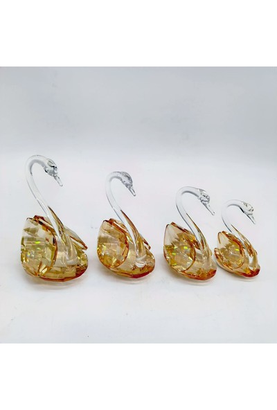 Creart Home Crearthome 4 Lü Kuğu Amber Dekoratif Obje Kermanhome1 Creart Home Crearthome 4 Lü Kuğu Amber Dekoratif Obje Kermanhome1