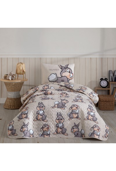 Cotton Touch Rabbit Tek Kişilik Kapitone Yatak Örtüsü Cotton Touch Rabbit Tek Kişilik Kapitone Yatak Örtüsü