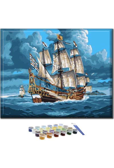 Doruk Baskı Sayılarla Boyama Seti - Fırtına